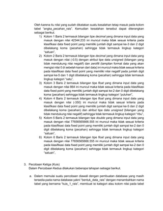 Praktikum Pertemuan 2 ( Tipe Data Numerik ) | PDF