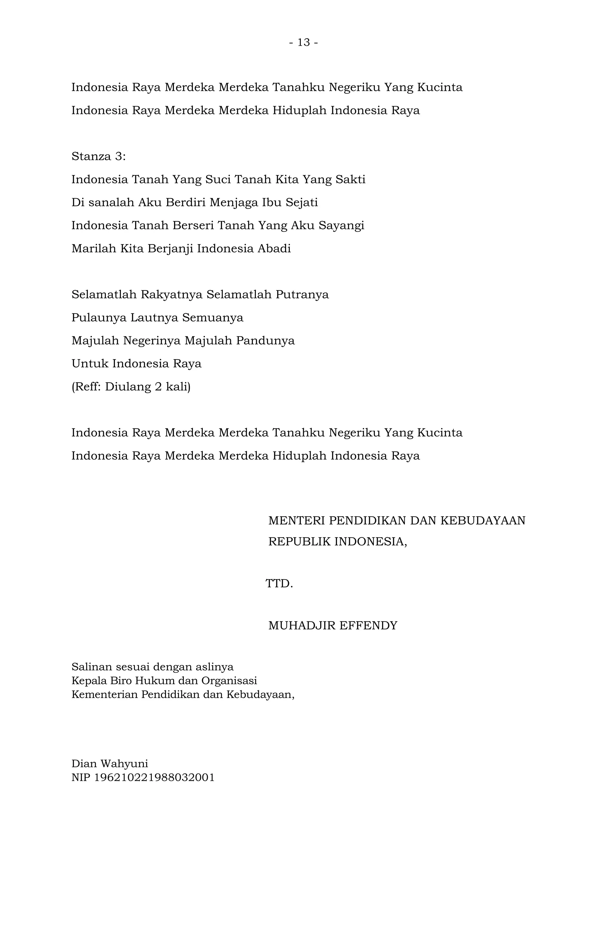 Salinan lampiran permen no 22 tahun 2018 pedoman upacara bendera | PDF
