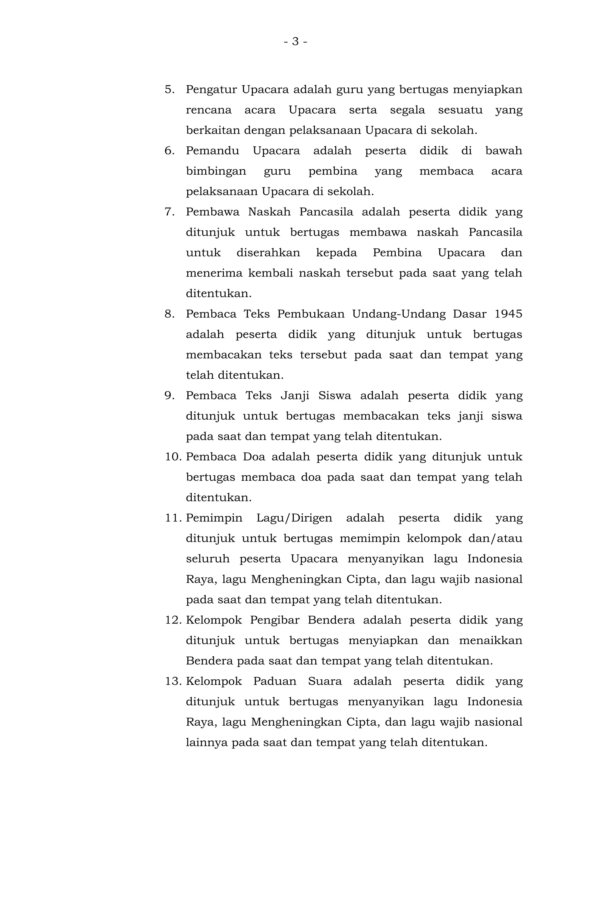 Salinan permen 22 tahun 2018 pedoman upacara bendera | PDF