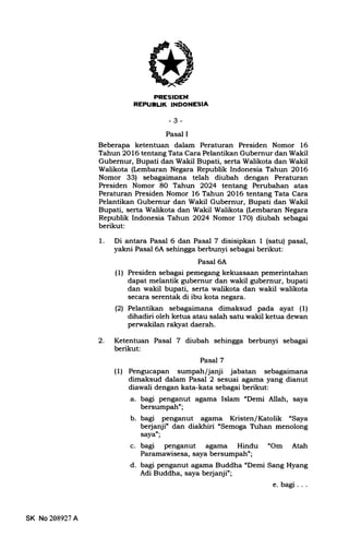 Salinan Perpres Nomor 13 Tahun 2025 pdf kumparan.com