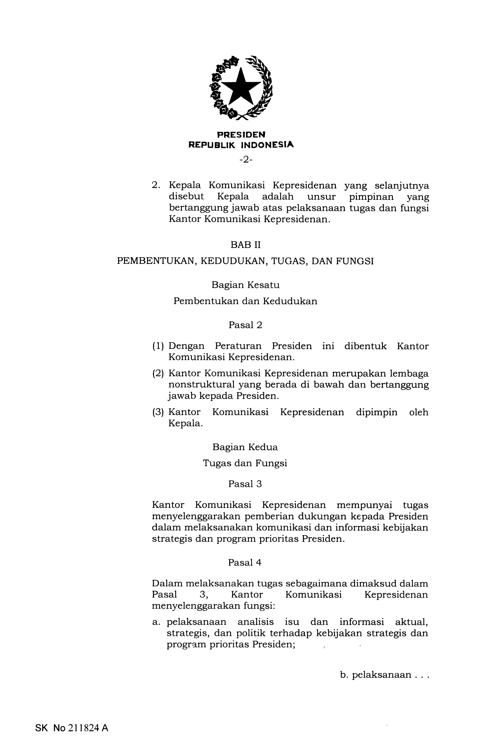 Salinan Perpres Nomor 82 Tahun 2024 kumparan | PDF