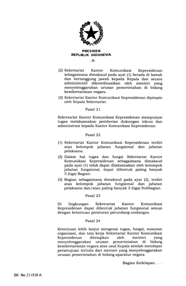 Salinan Perpres Nomor 82 Tahun 2024 kumparan | PDF