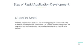 Rapid Application Development & Prototyping | PPTX