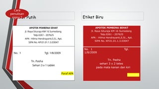 Salinan Resep, Etiket dan label kelas X.pptx