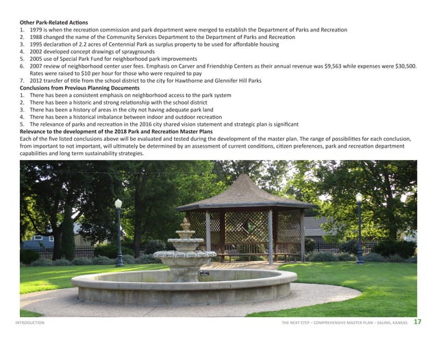 City of Salina Parks and Recreation Master Plan-Section 2 | PPT