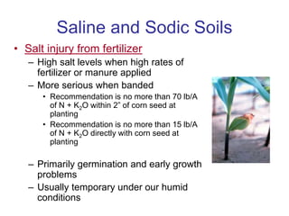 Saline And Sodic Soils | PPT