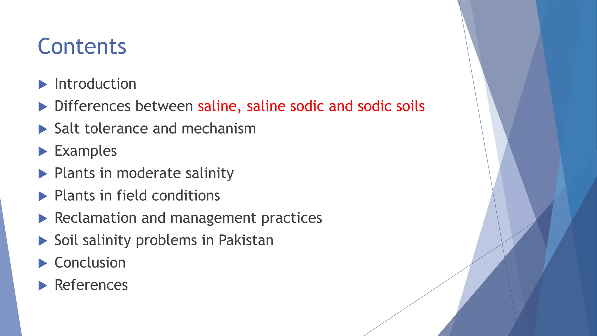Saline Soils And Their Reclamation.pptx. | PPTX