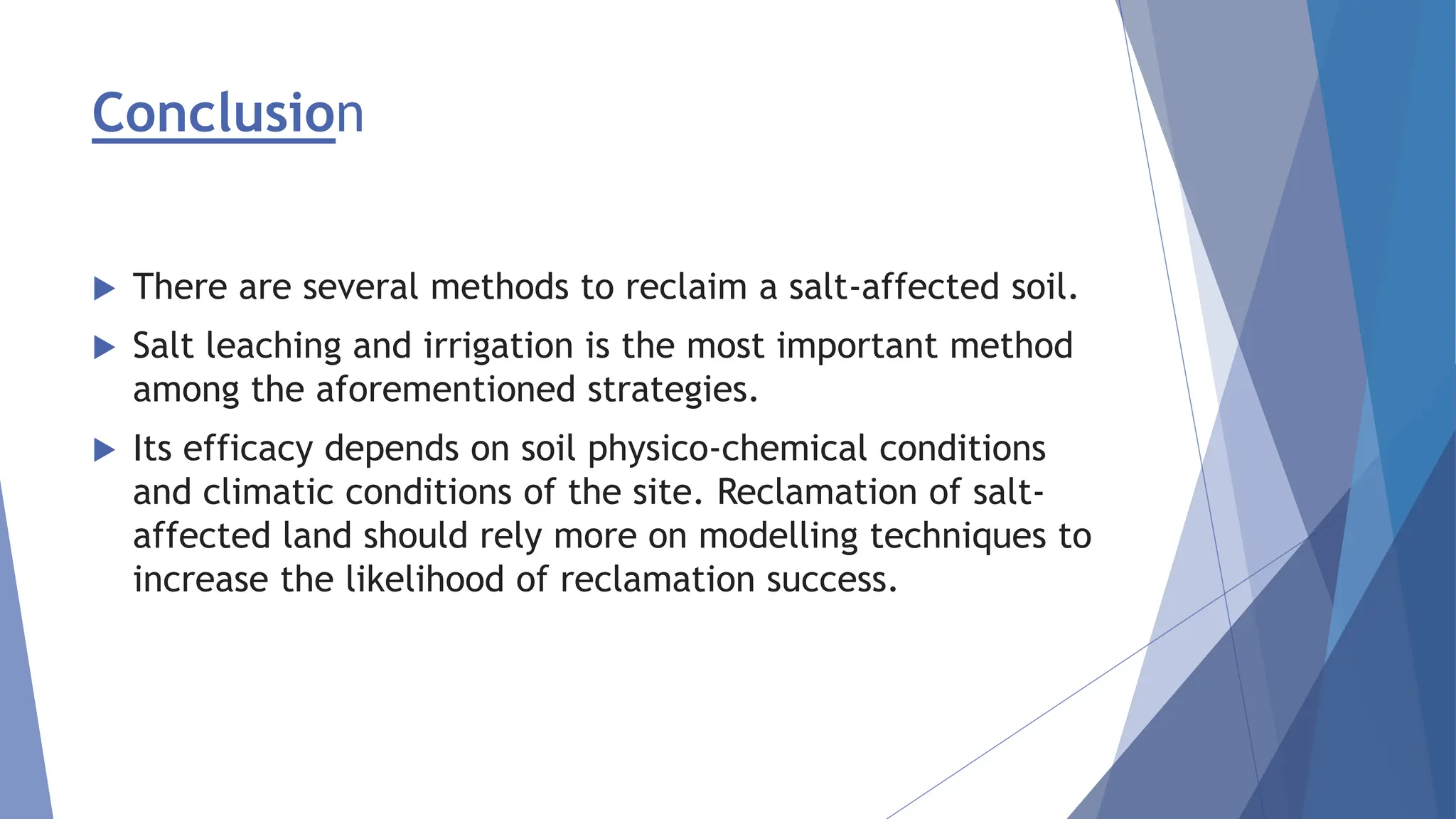 Saline Soils And Their Reclamation.pptx. | PPTX