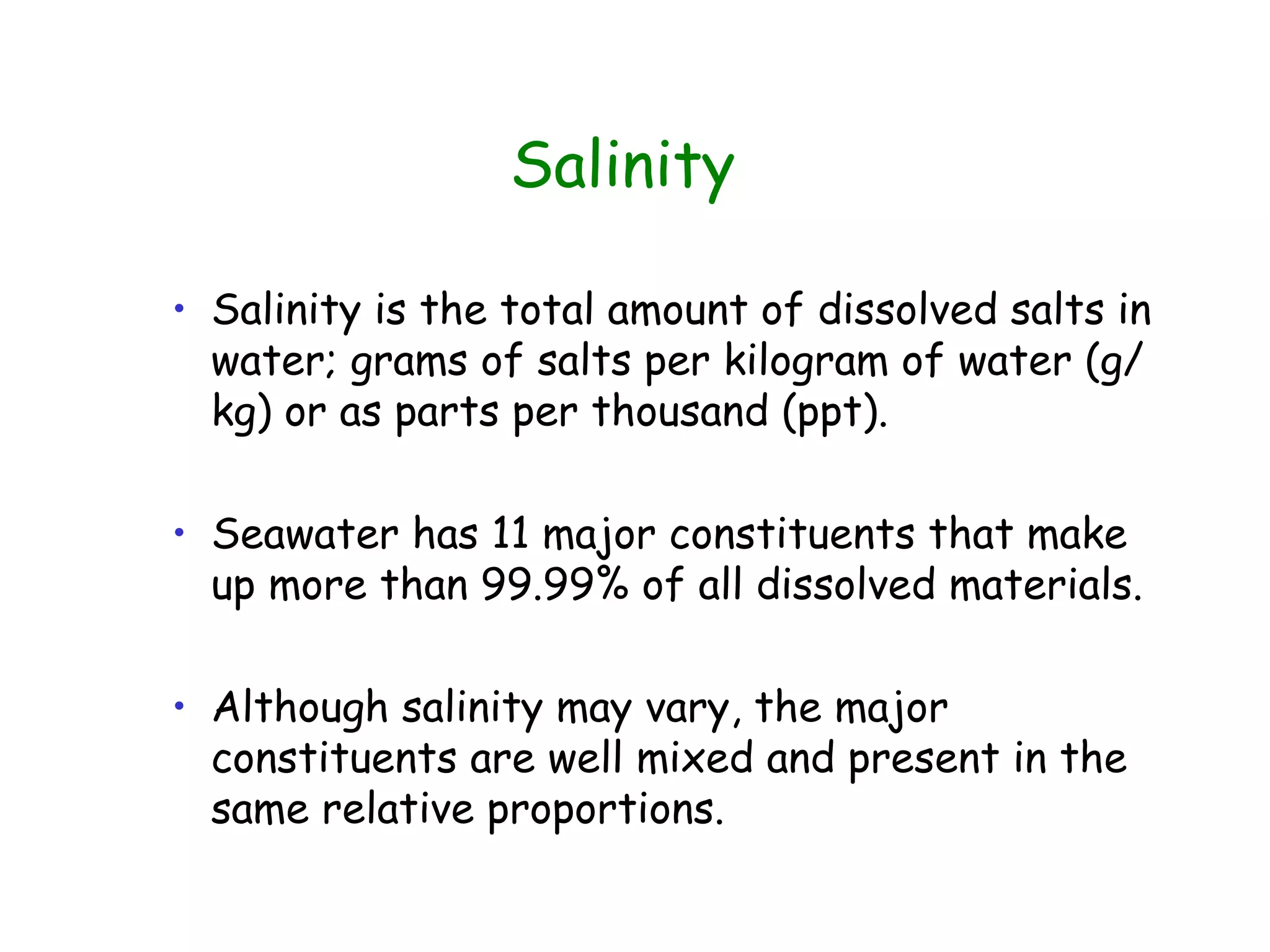 Salinity | PPT