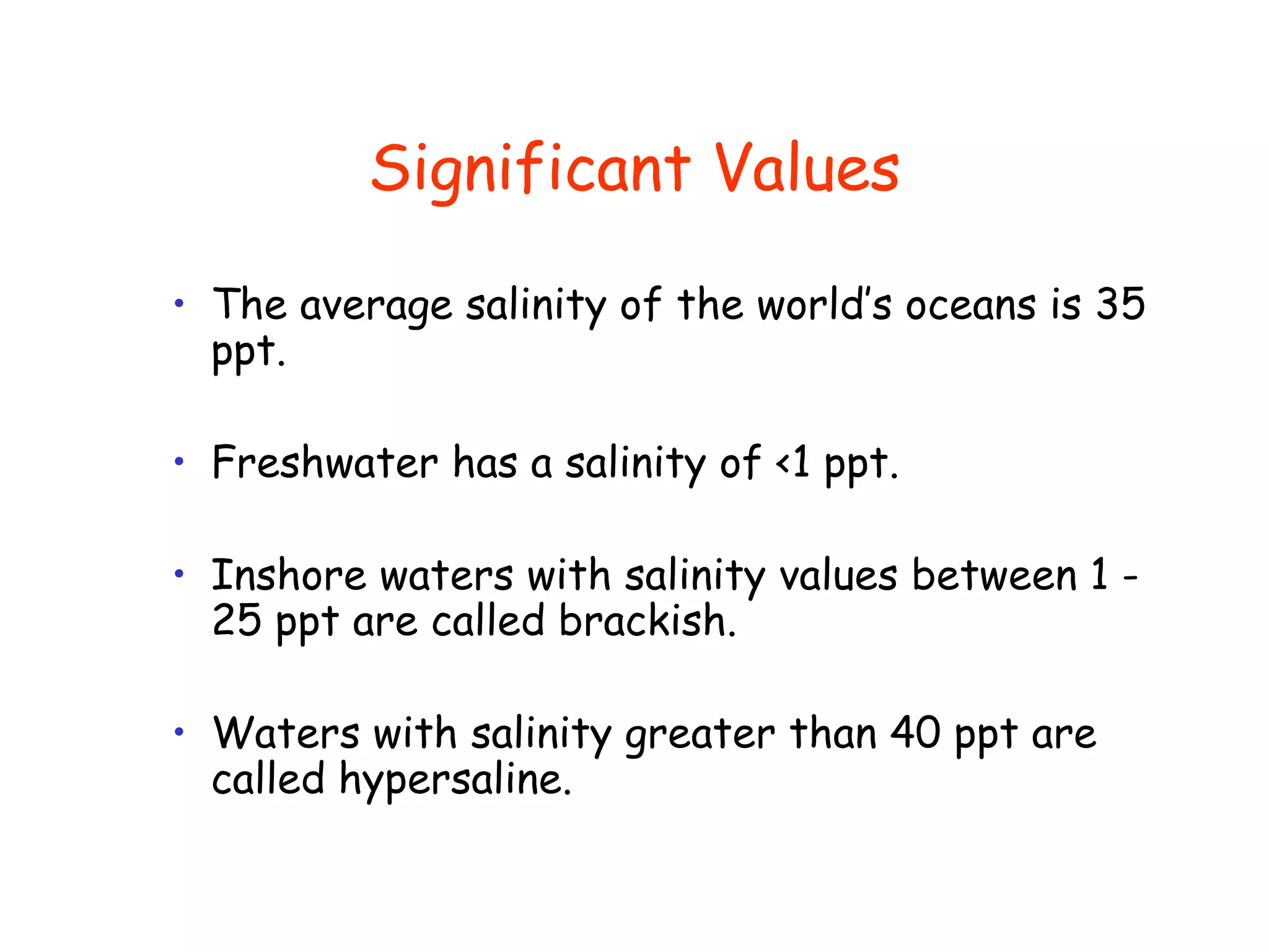 Salinity | PPT