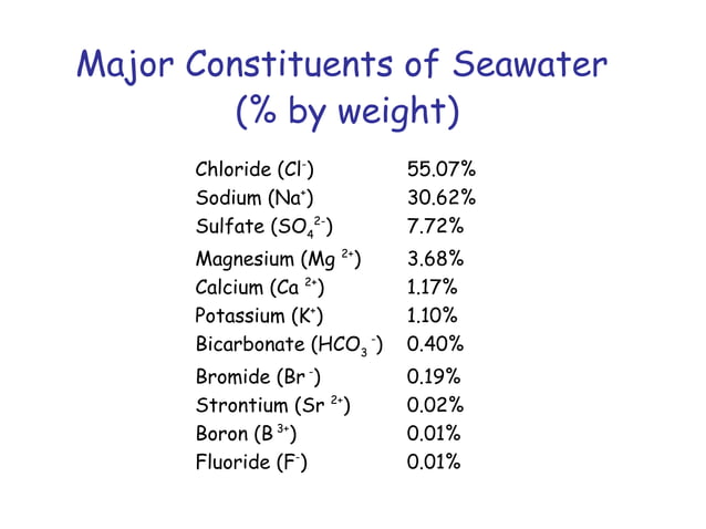 Salinity | PPT | Chemistry | Science