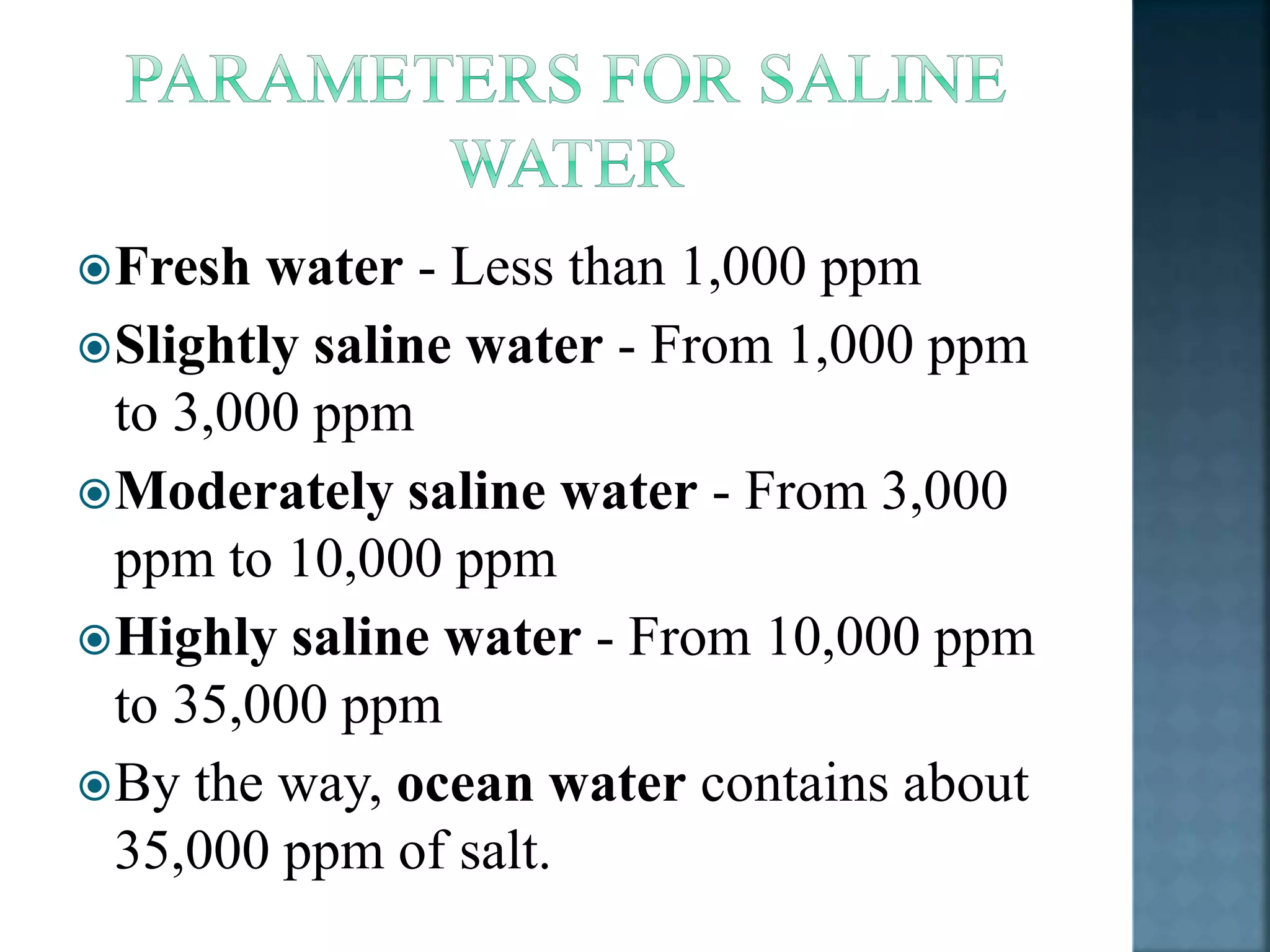 Salinity and Types of Salinity | PPTX