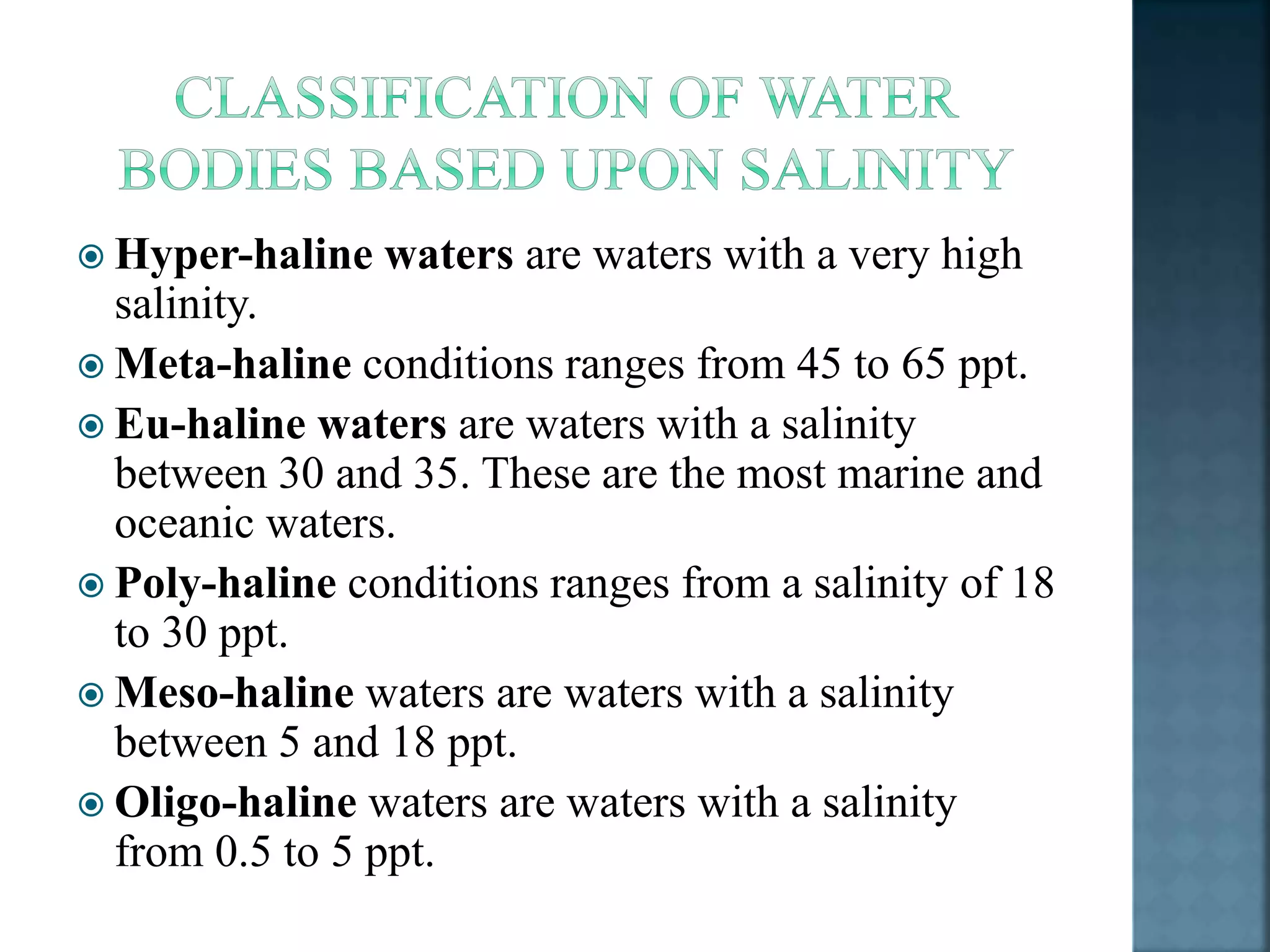 Salinity and Types of Salinity | PPTX