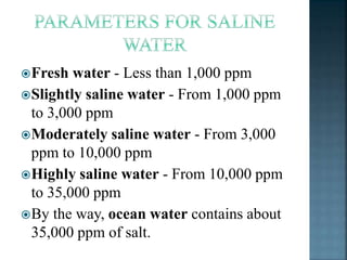 Salinity and Types of Salinity | PPTX