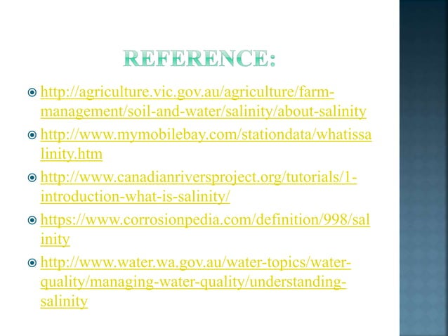Salinity and Types of Salinity | PPTX | Agriculture | Industries