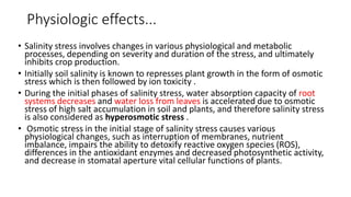 salinity- salinity stress | PPTX