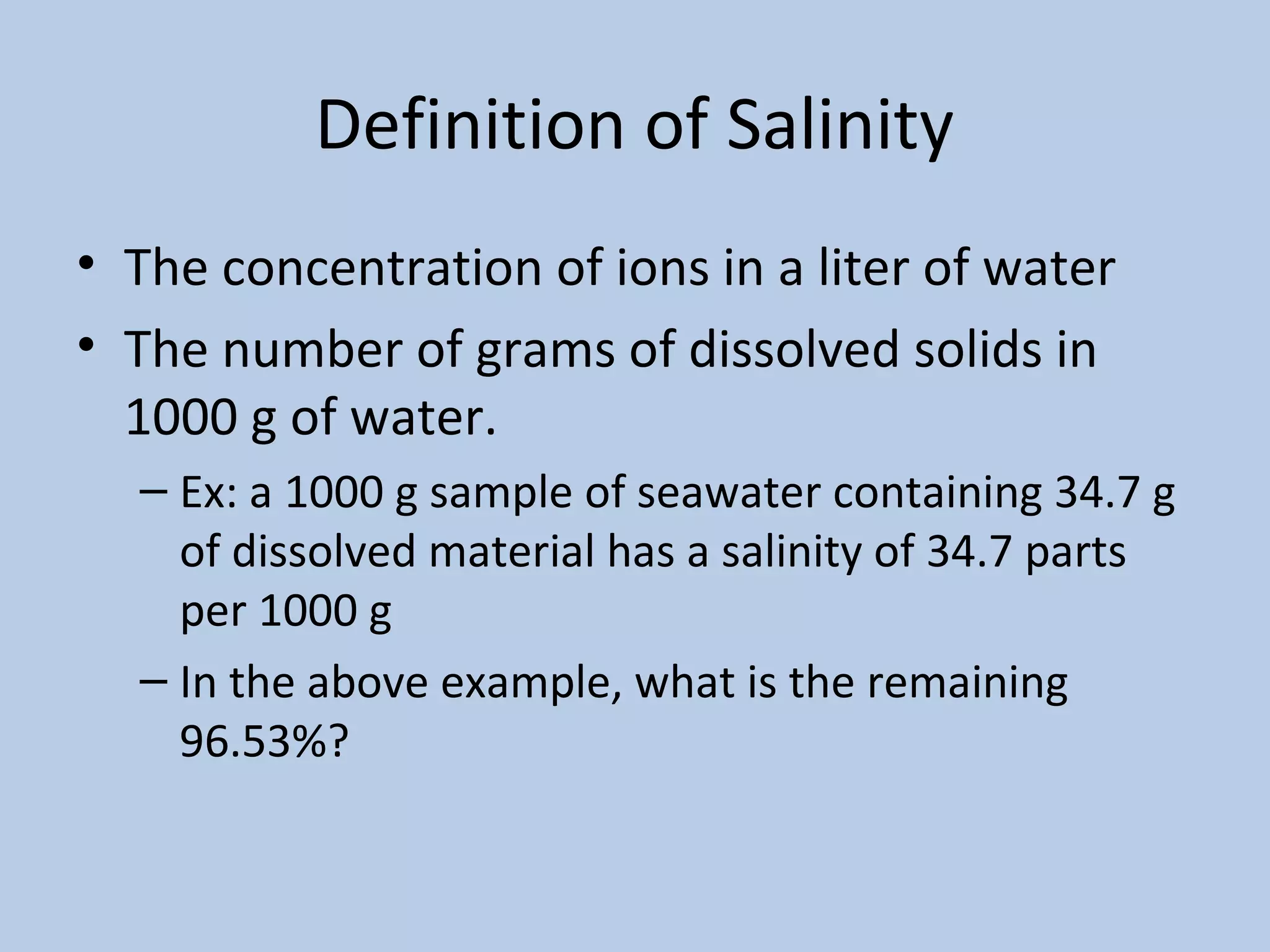 Salinity notes | PPT