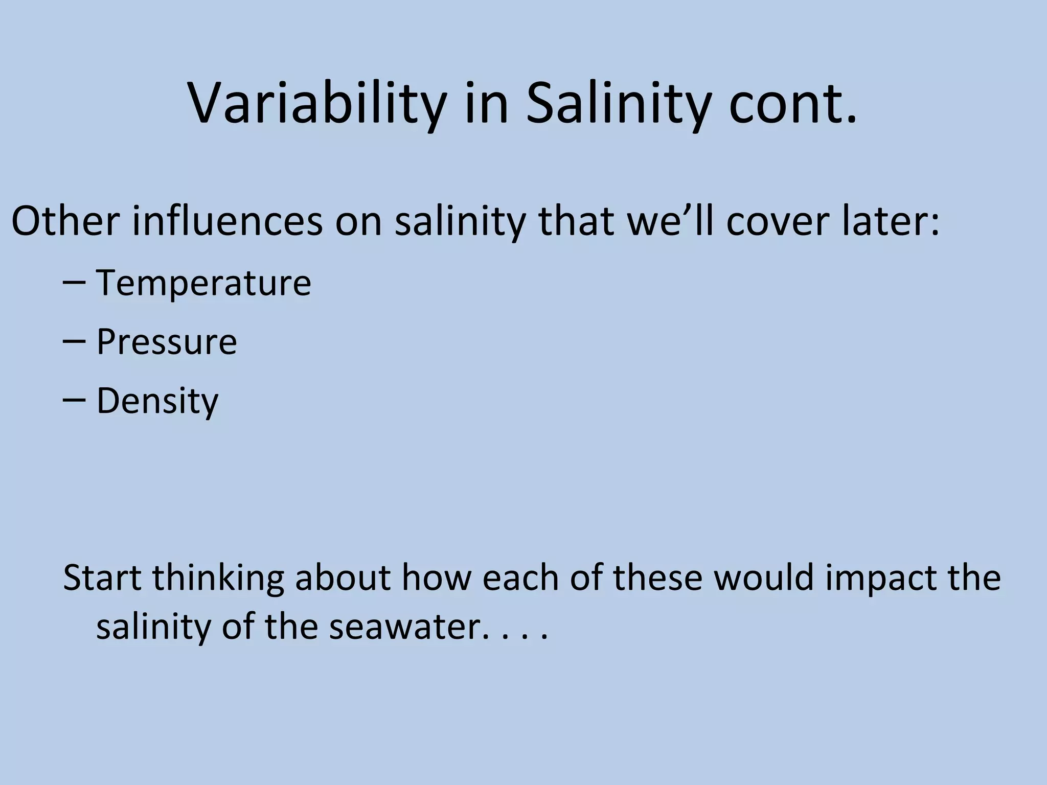 Salinity notes | PPT