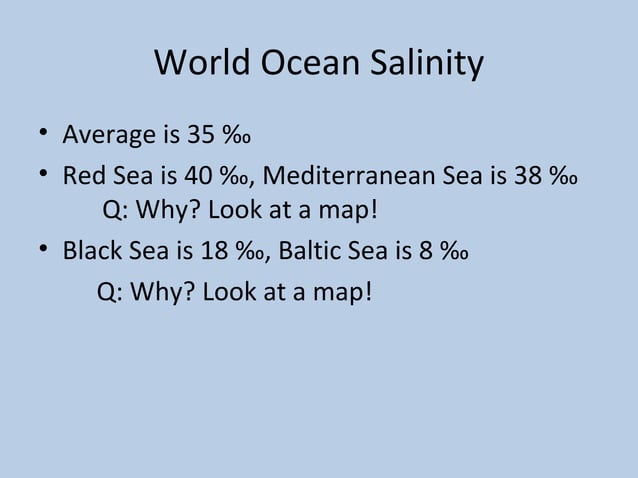 Salinity notes | PPT