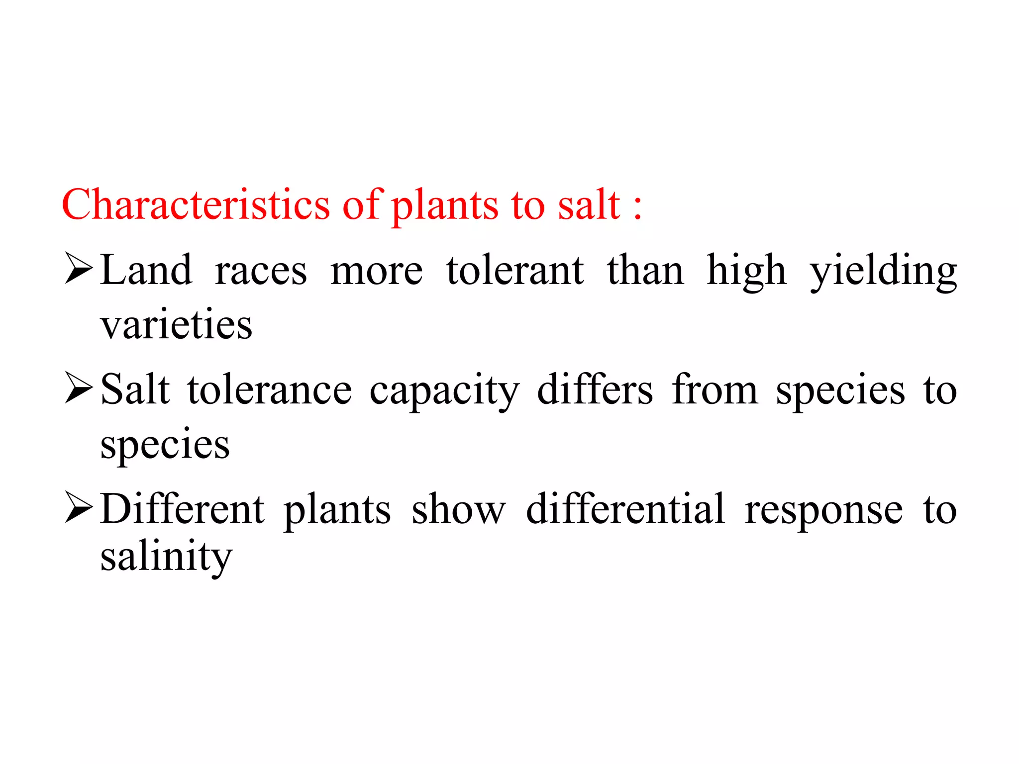 Salinity resistance breeding | PPTX