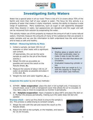 Salinity—salty waters | PDF
