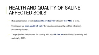 Salinity stress Resistant Mechanisms | PPTX