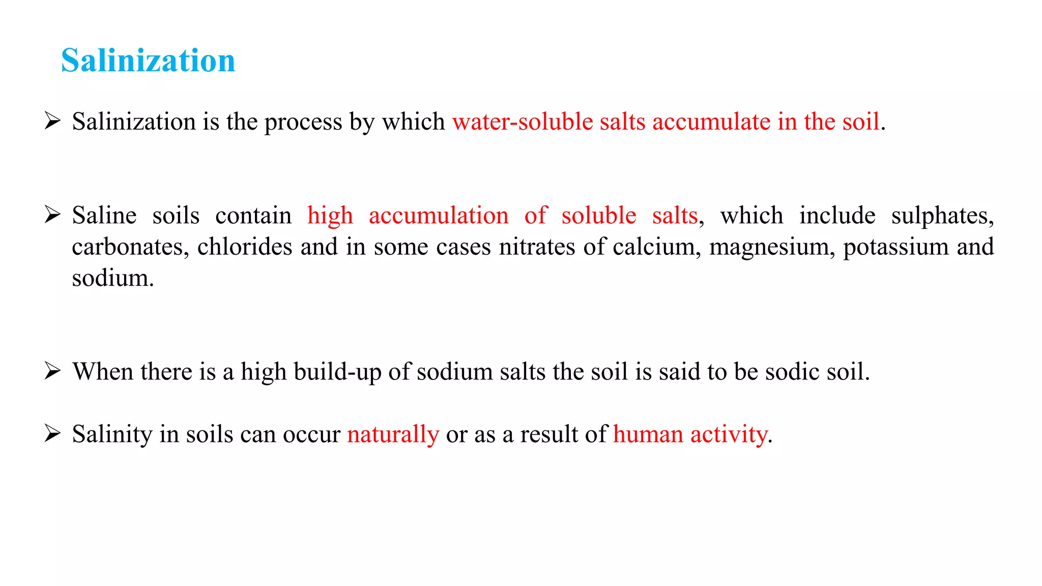 Salinization of Soil and Water, Environmental Impact,.pptx