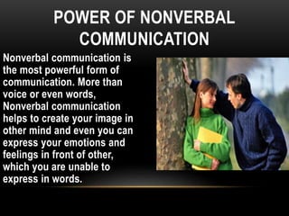 non verbal communication | PPTX