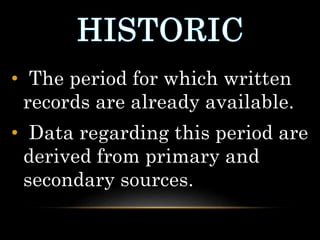 Structural Components of Time in History | PPTX