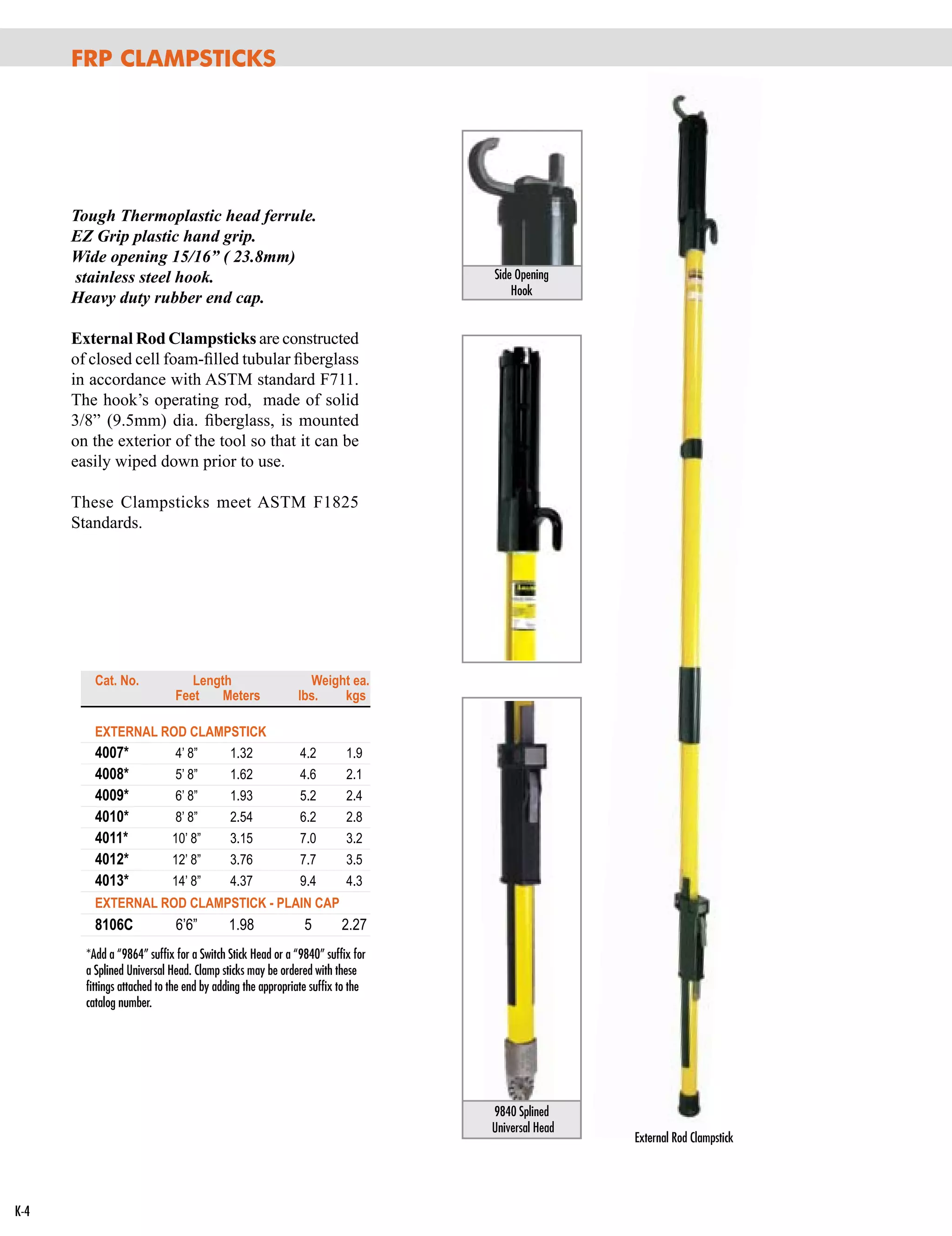 Salisbury 4007 Insulated Clampstick | PDF