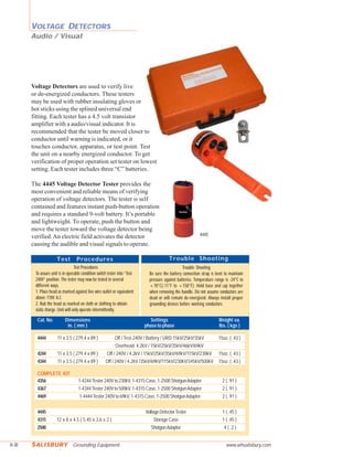 Salisbury 4556 Voltage Detector Kits | PDF