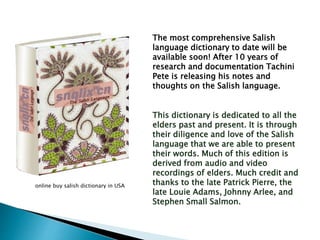 The Salish Dicrtionary You Need | PPT
