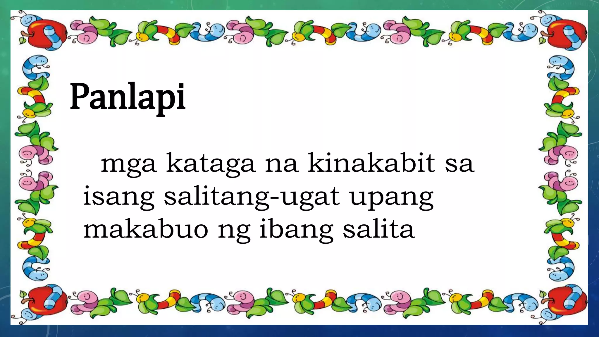 Salitang-ugat at Panlapi | PPTX