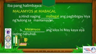 Salitang naglalarawan | PPTX