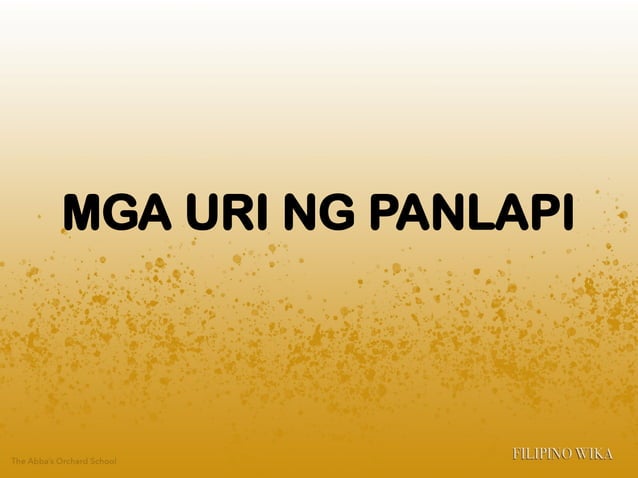 Kasanayan sa Filipino: Salitang ugat at panlapi | PPTX
