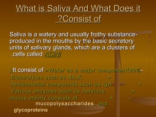 Saliva | PPT