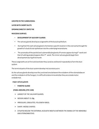 Saliva | DOCX | Ear, Nose and Throat Conditions | Diseases and Conditions