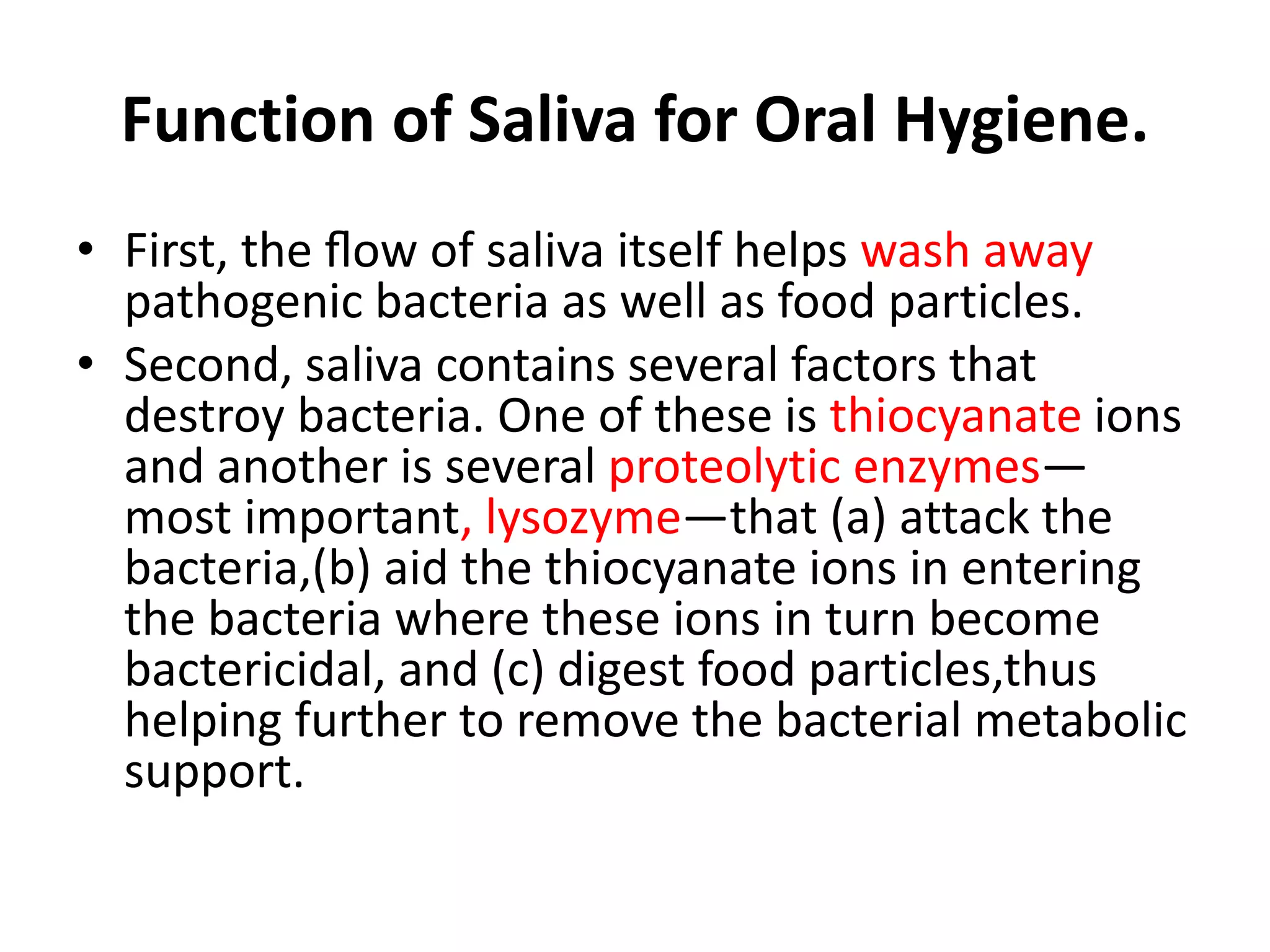 Oral physiology - Saliva | PPTX
