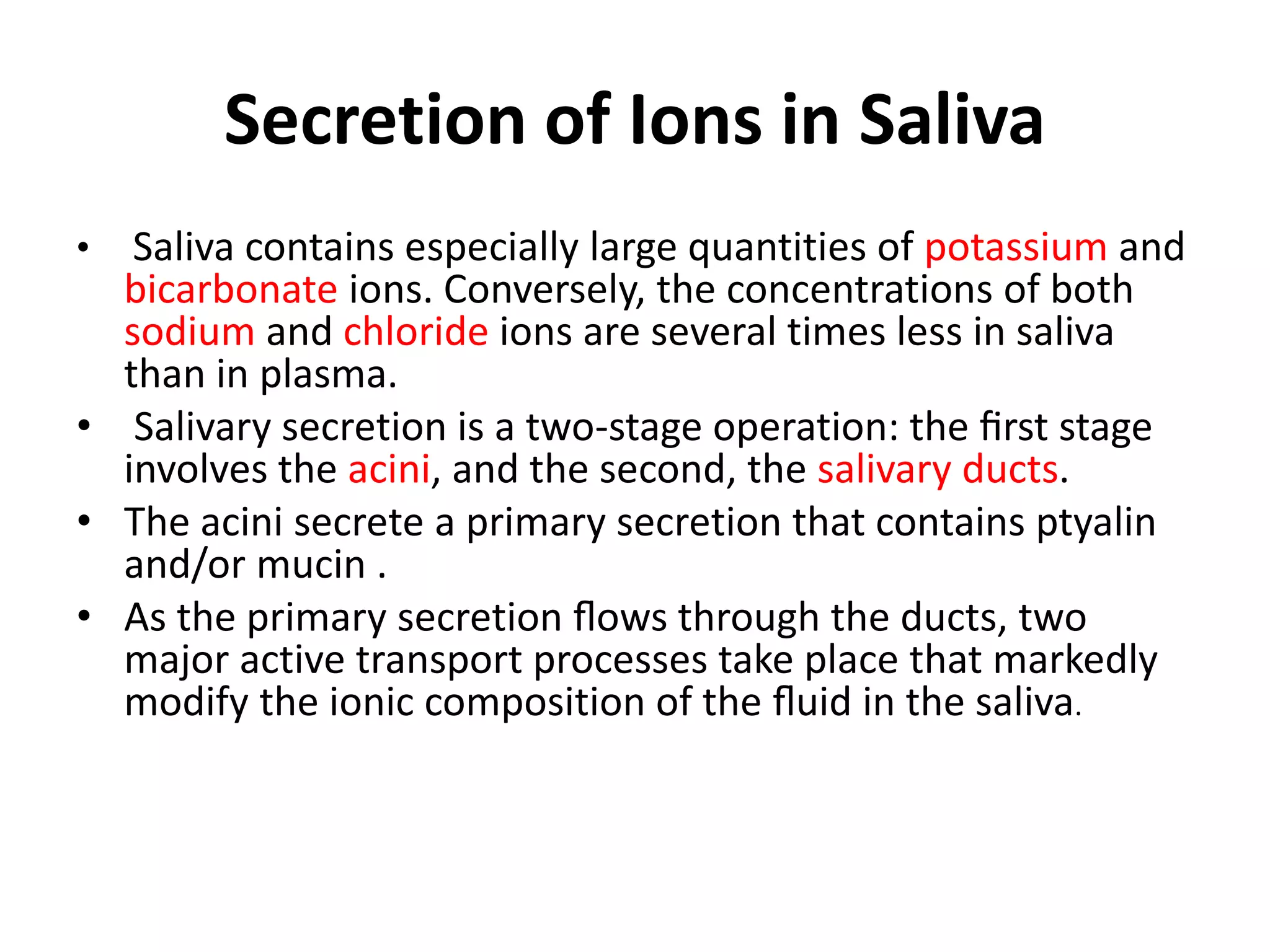 Oral physiology - Saliva | PPTX