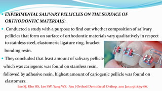 Saliva and its role in orthodontics | PPTX