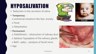 Saliva and its prosthodontic considerations | PPTX