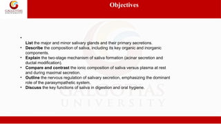 Saliva- Composition, regulation and function.pptx