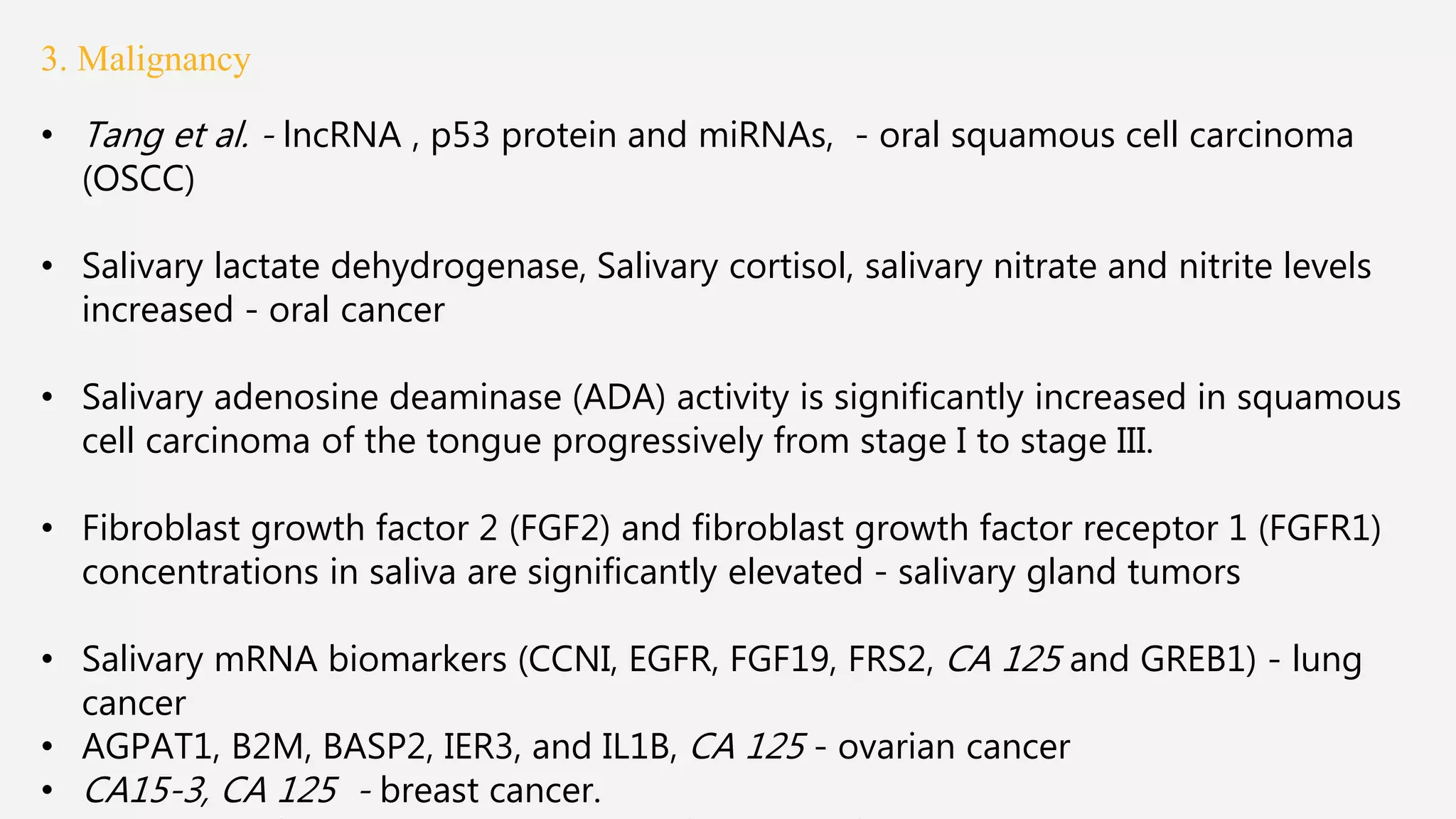 Saliva as a Diagnostic Tool | PPTX