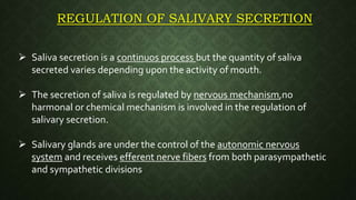 Saliva - applied physiology and its role in dental caries | PPTX