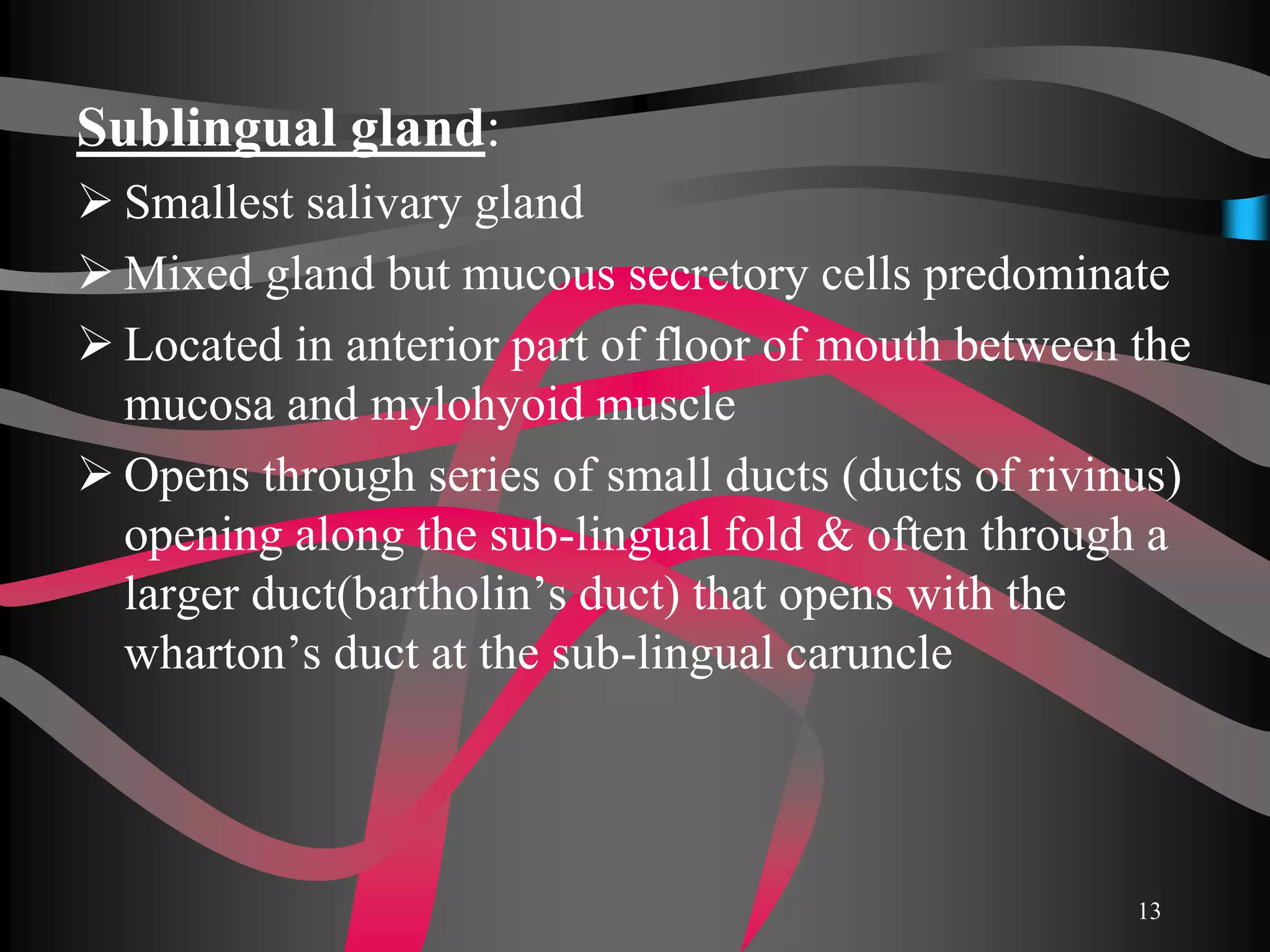 Saliva and salivary gland | PPTX
