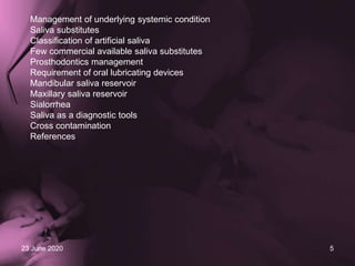 Saliva by dr brajendra singh tomar | PPTX