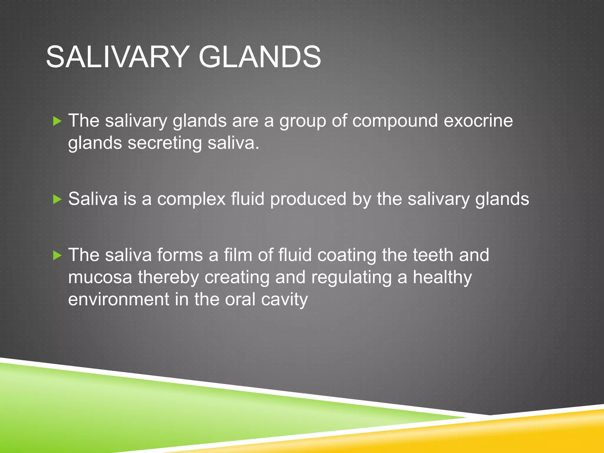 Saliva in Health and Disease | PPTX
