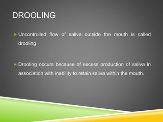 Saliva in Health and Disease | PPTX