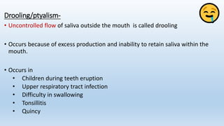 Saliva in prosthodontics | PPTX