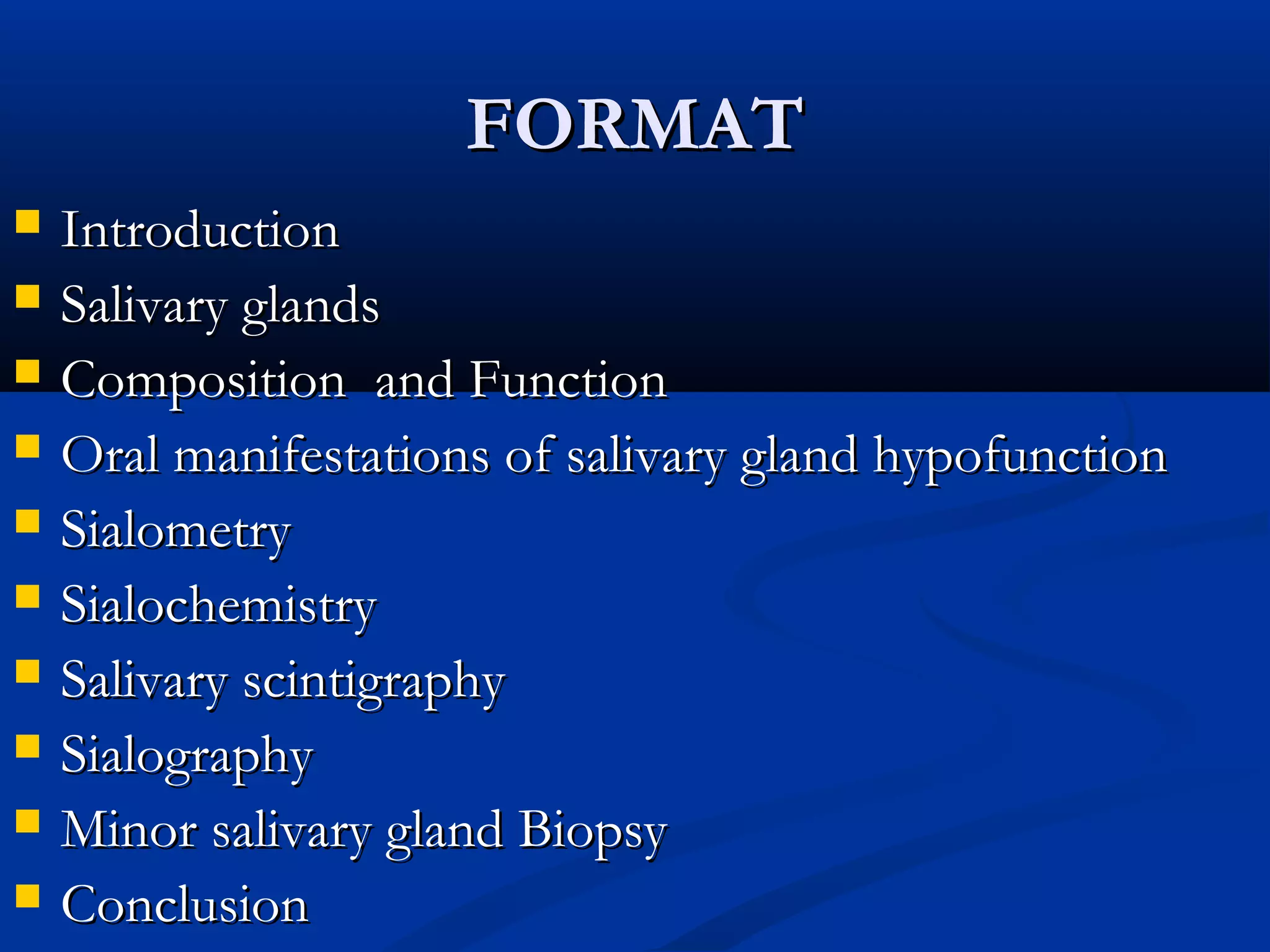 Salivary function tests by Dr. Philips Mathew; MDS, Ph.D | PPT